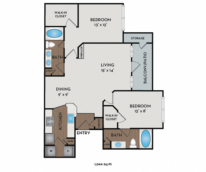 Apt Floor Plans - Villas at Stonebridge Ranch | McKinney, TX