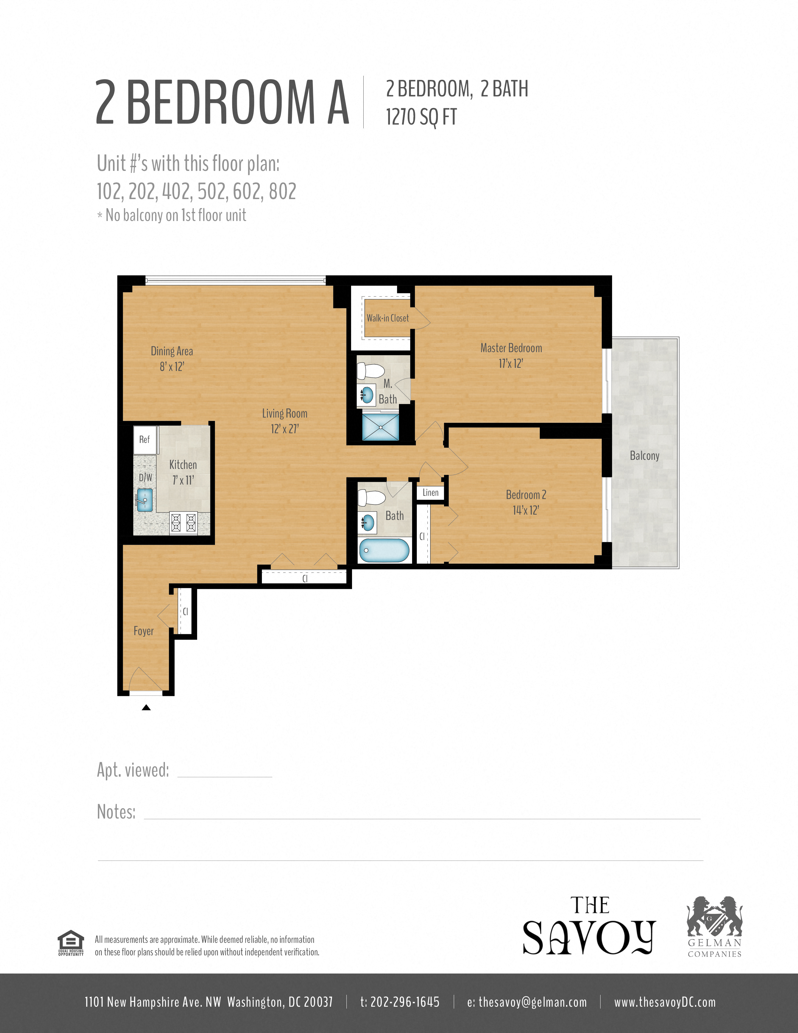 2 Bedroom 2 Bath | The Savoy